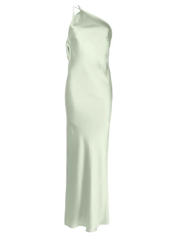 Michelle Mason Single-shoulder Maxi Dress - Green