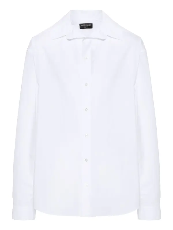 Balenciaga Kick-collar Shirt - White
