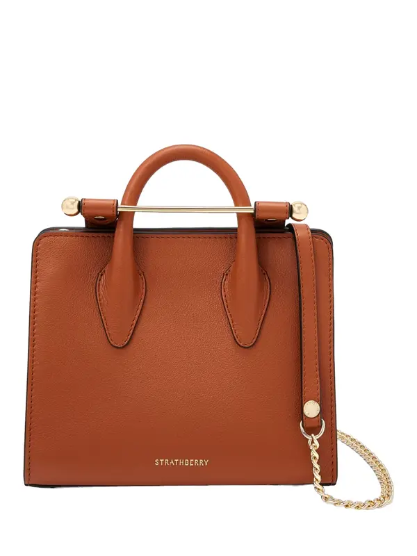 Strathberry Nano Tote Bag - Brown