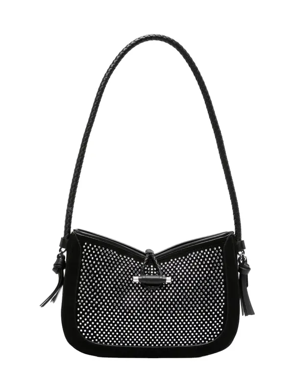 Isabel Marant Vigo Suede Shoulder Bag - Black