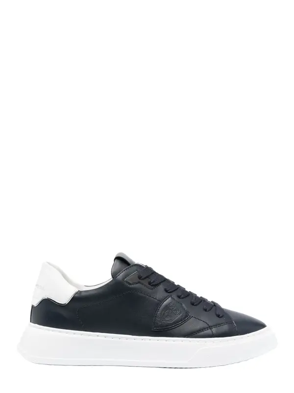 Philippe Model Temple Logo-patch Sneakers - Blue
