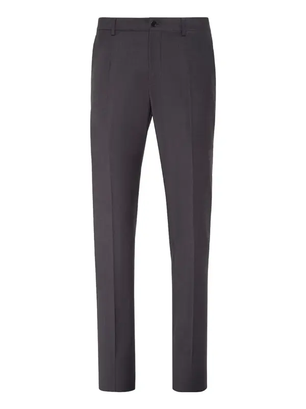 Philipp Plein Pressed-crease Tailored Trousers - Black