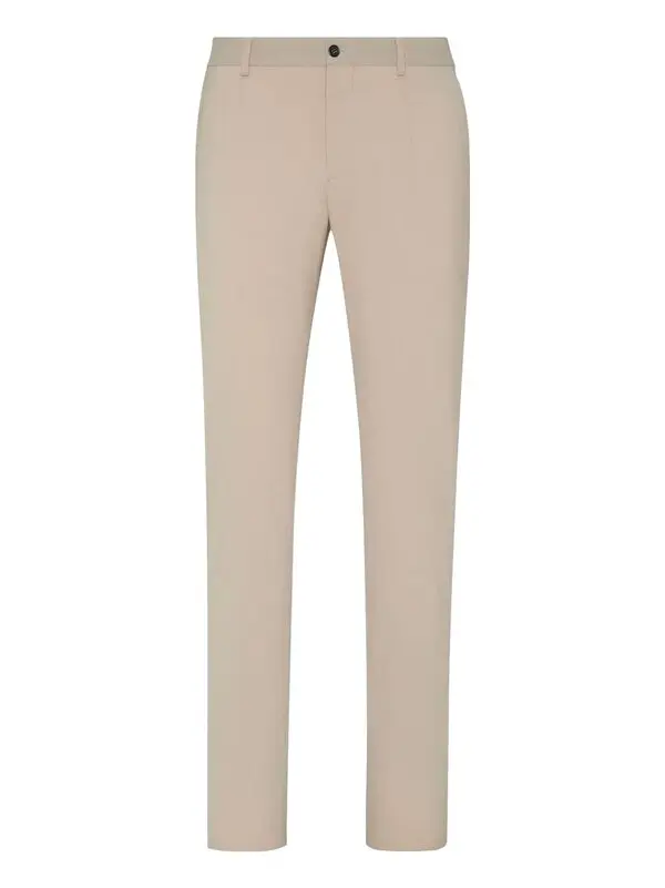 Philipp Plein Pressed-crease Tailored Trousers - Neutrals