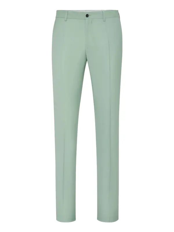 Philipp Plein Pressed-crease Tailored Trousers - Green