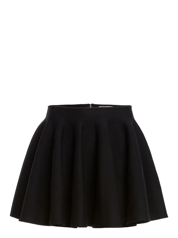 Khaite The Ulli Knitted Miniskirt - Black