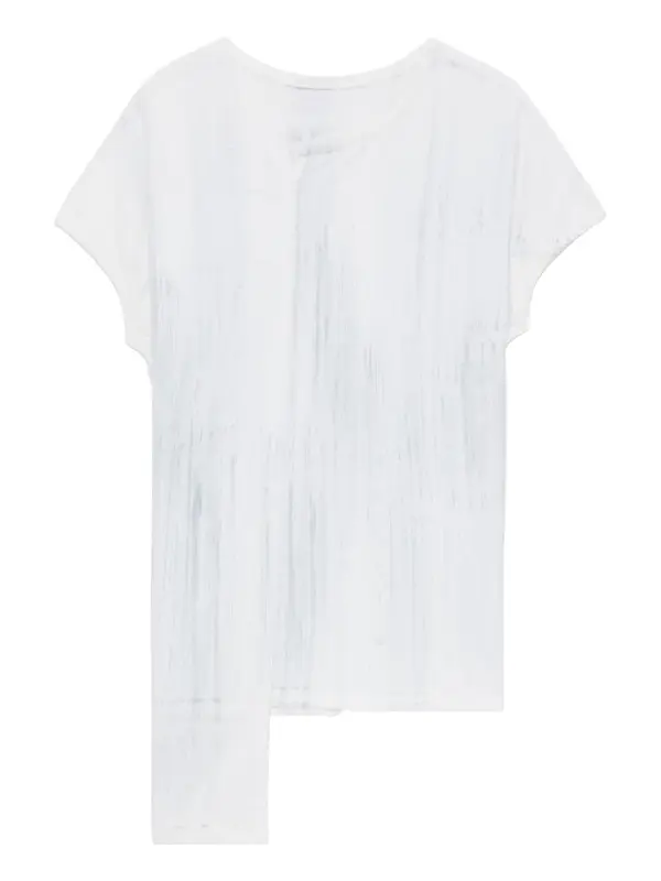 Y’s Asymmetric-hem T-shirt - White