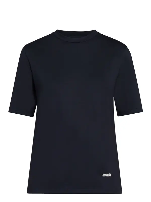 JIL SANDER Logo-plaque T-shirt - Blue