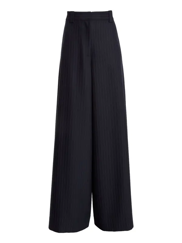 Khaite Jacob Wide-leg Trousers - Black