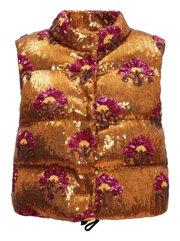 La DoubleJ Bonbon Quilted Gilet - Brown