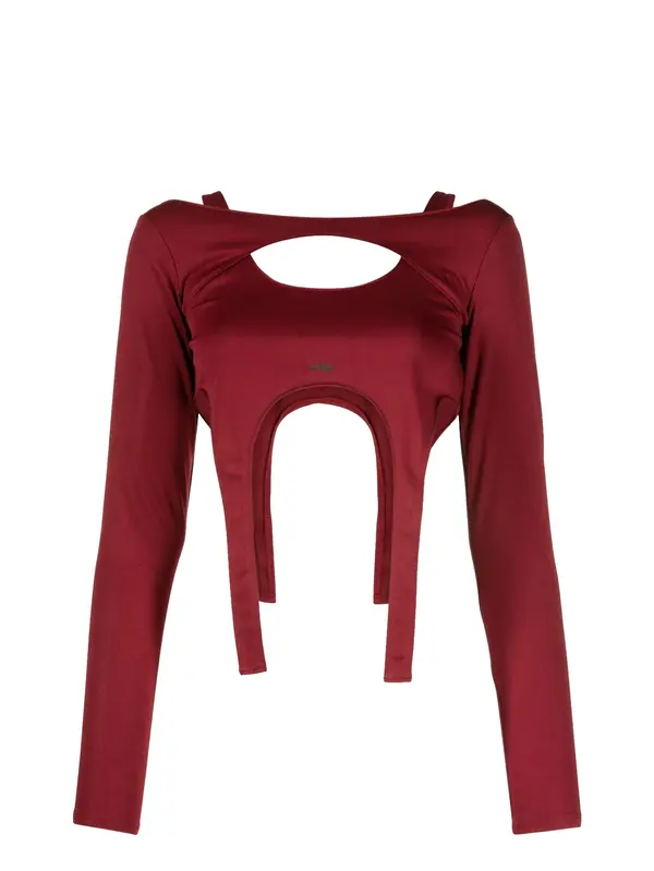 HELIOT EMIL Layered Crop Top - Red