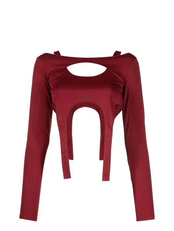 HELIOT EMIL Layered Crop Top - Red