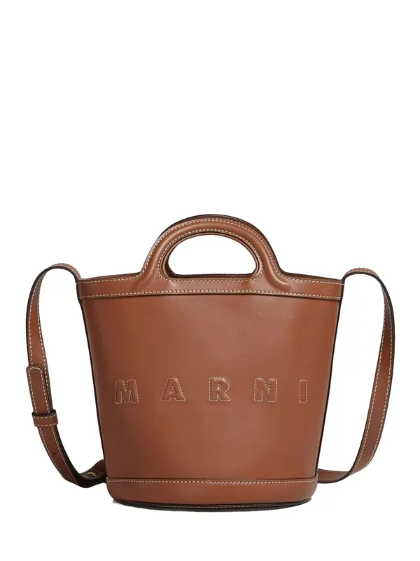 Marni Small Tropicalia Bucket Bag - Brown