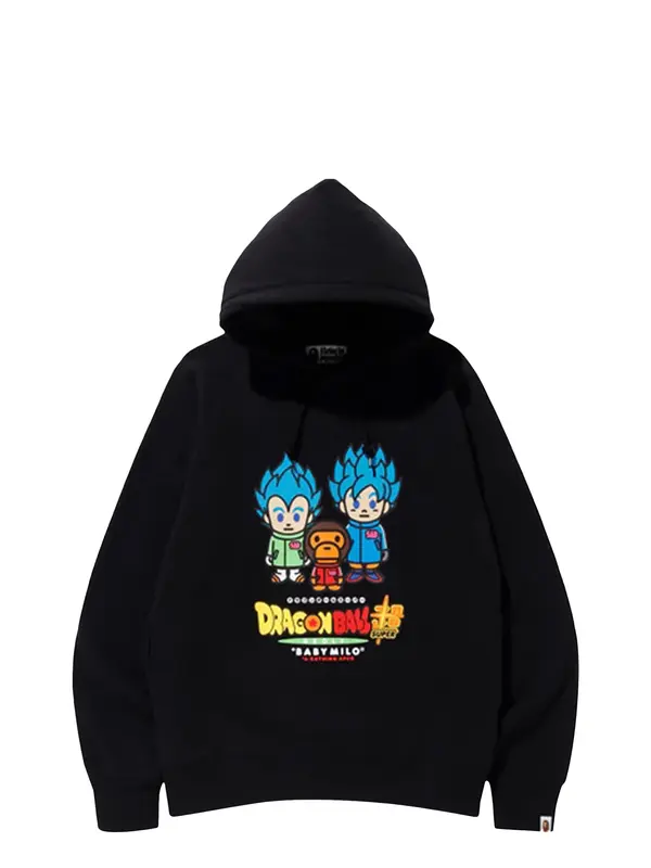 A BATHING APE X Dragon Ball Z Super Son Goku & Vegeta Hoodie - Black