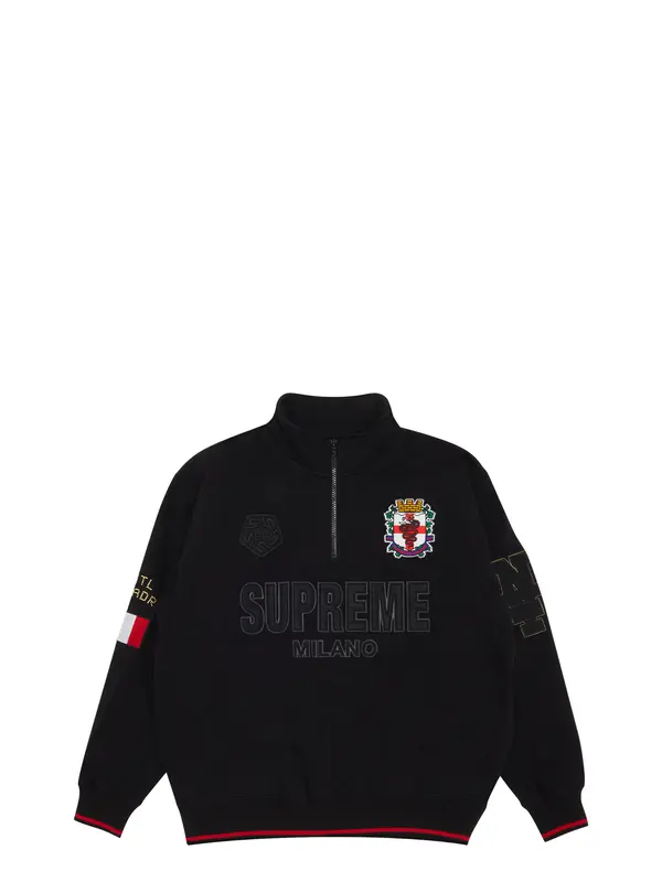 Supreme Milano Half Zip Pullover - Black