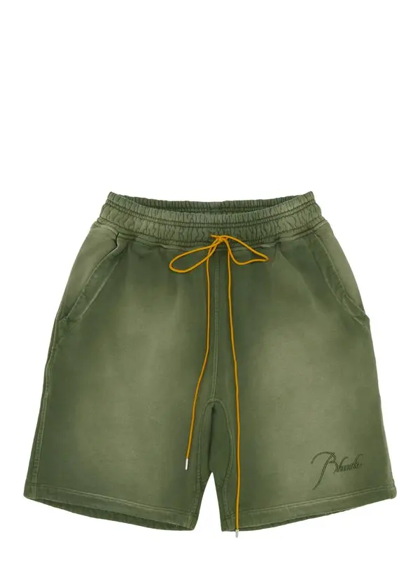 Rhude Relaxed-fit Sweatshorts - Green