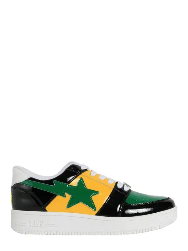 A BATHING APE Sta Color Block Sneakers - Green
