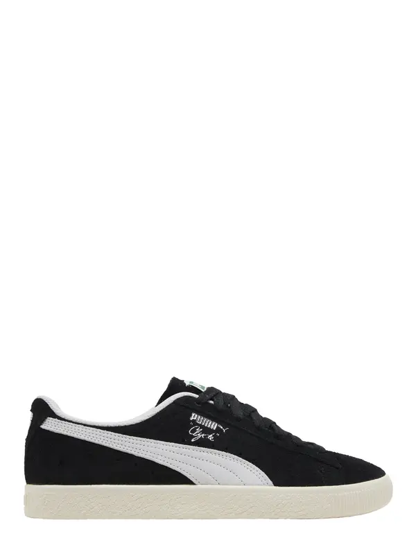 PUMA Clyde Hairy Suede Sneakers - Black