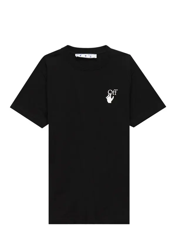 Off-White Marker Short-sleeve Slim Tee /fuchsia - Black