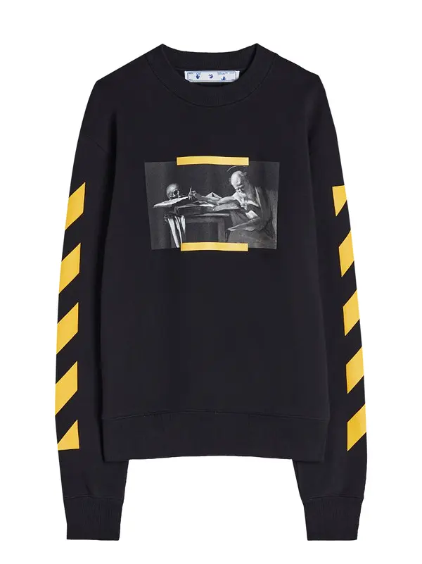 Off-White Caravaggio Painting Slim Crewneck - Black