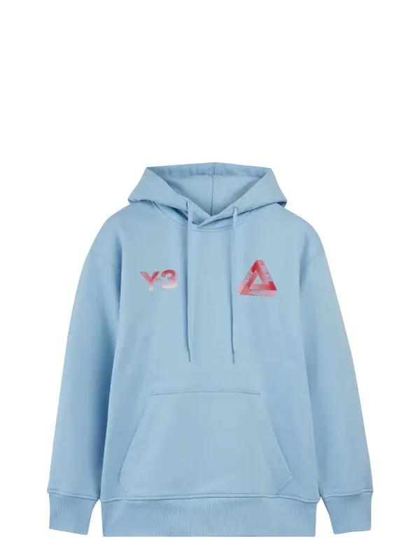 Y3 X Palace Logo Hoodie - Blue