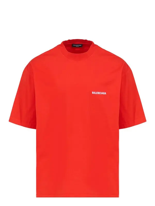 Balenciaga Medium Fit T-shirt 'bright /white - Red