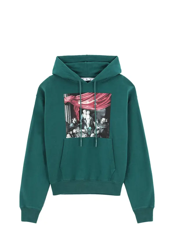 Off-White Caravaggio Painting Over Hoodie - Green