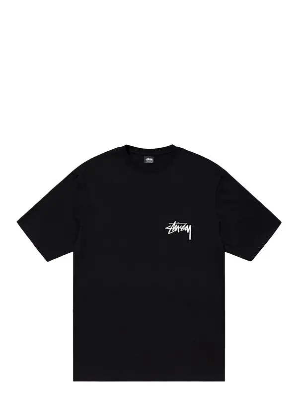 StÜssy Burning Stock Tee - Black