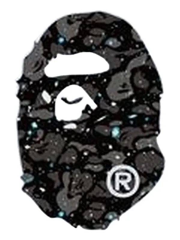 A BATHING APE Space Camo Big Ape Head - White