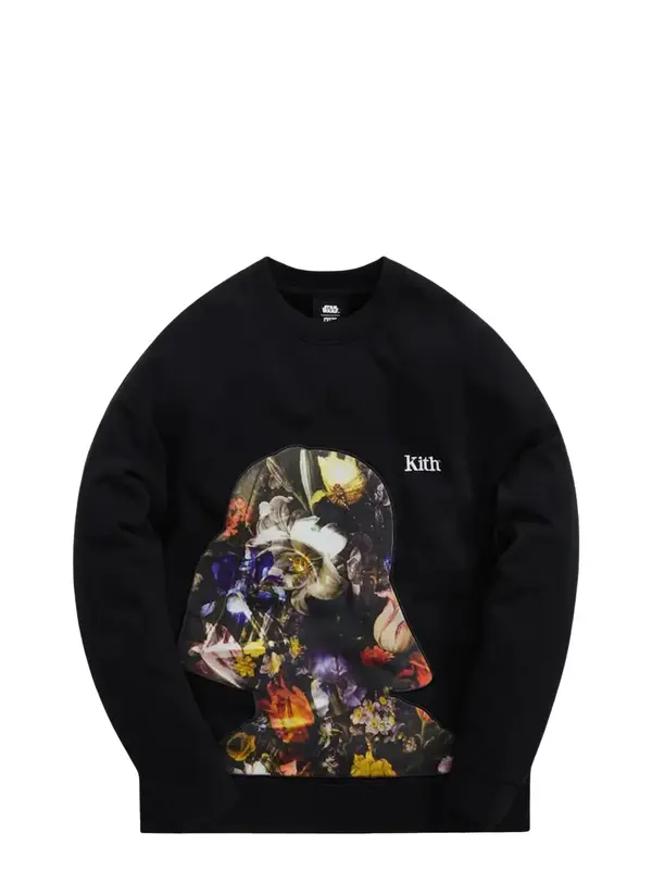 Kith For Star Wars Floral Vader Crewneck - Black
