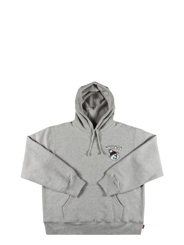 Supreme Snowman Hooded Sweatshirt - Grey