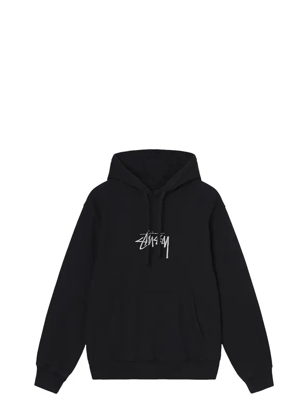 StÜssy Stock Logo Appliqué Hood - Black