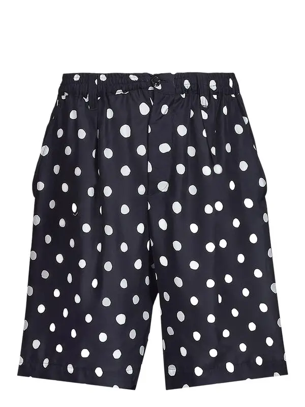 Marni Dot Print Shorts - Black