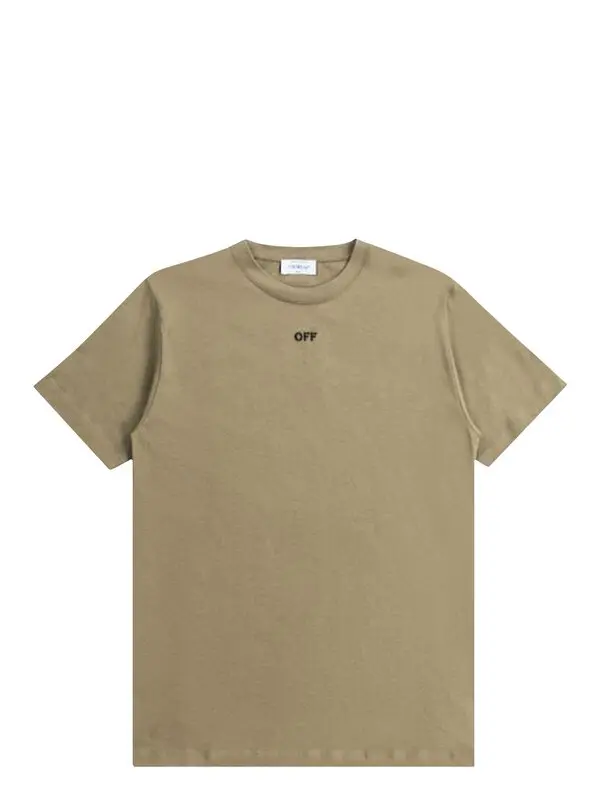 Off-White Off Stitch Slim Short-sleeve Tee - Tan