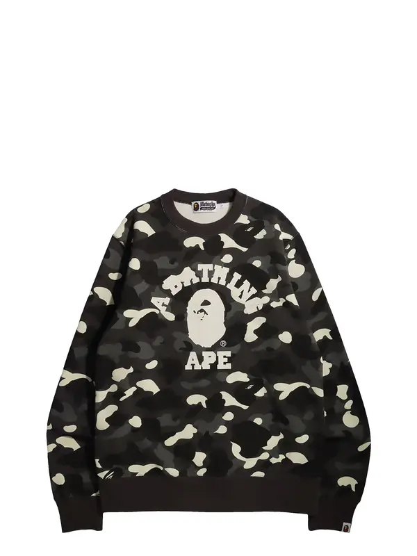 BAPE City Camo College Crewneck - Black