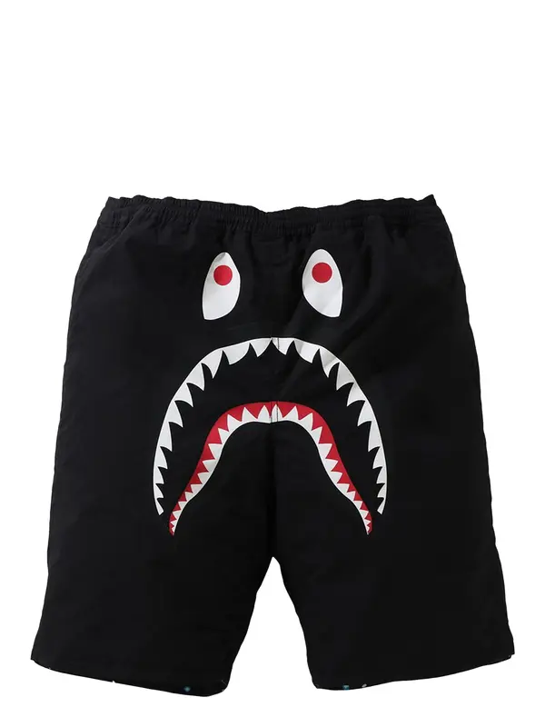 BAPE Space Camo Shark Reversible Shorts - Black