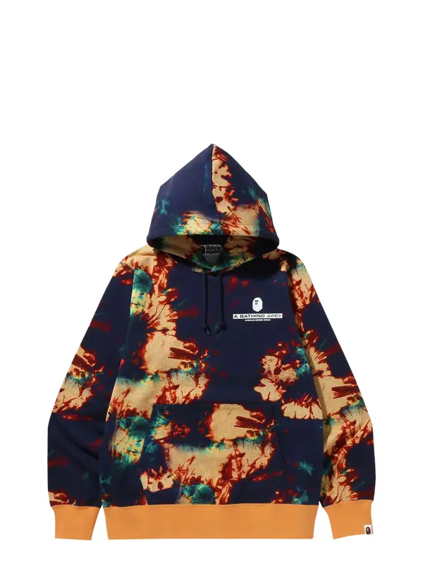 A BATHING APE Tie Dye Pullover Hoodie - Blue