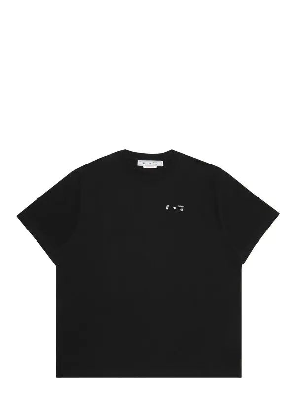 Off-White Caravag Paint Over Short-sleeve Tee - Black