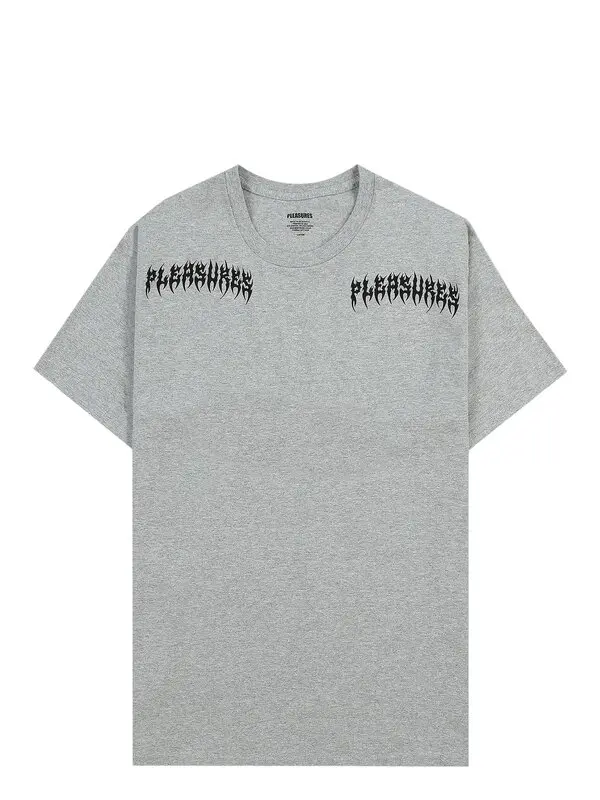 PLEASURES Ripped T-shirt - Grey