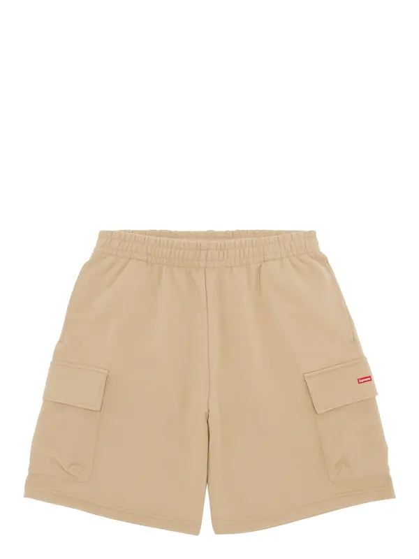 Supreme Small Box Baggy Cargo Sweatshorts - Tan