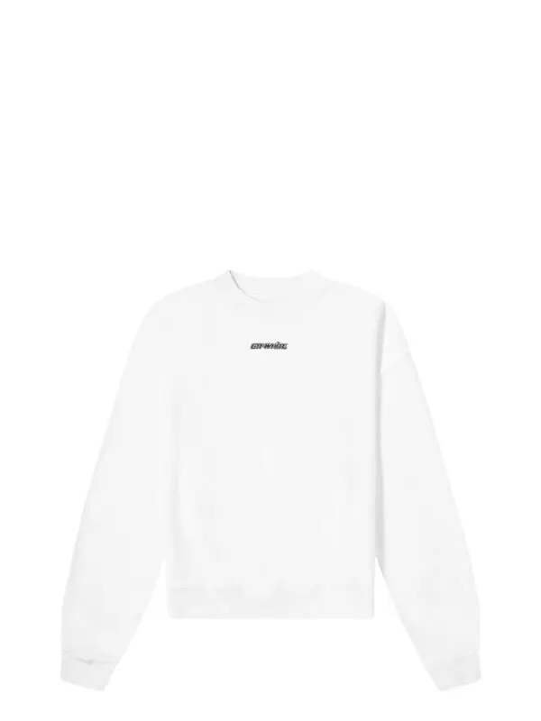 Off-White Marker Over Crewneck - White