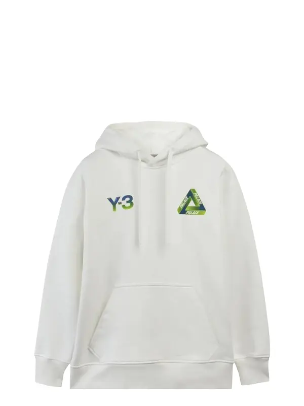 Y3 X Palace Logo Hoodie - White