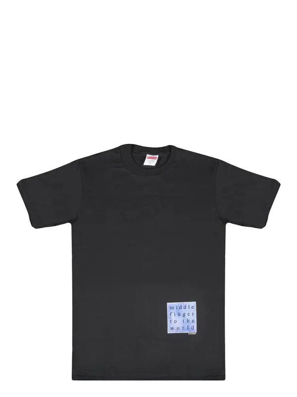 Supreme Middle Finger To The World T-shirt - Black