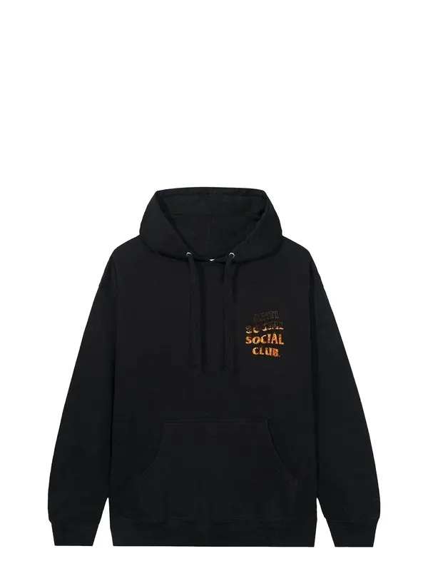 ANTI SOCIAL SOCIAL CLUB A Fire Inside Flame Hoodie - Black