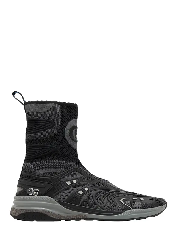 Gucci Ultrapace R Mid Sneakers - Black