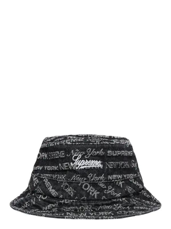 Supreme Multi Type Jacquard Denim Crusher - Black