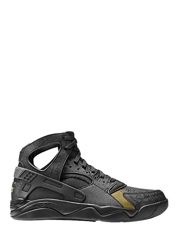 Nike Flight Huarache Premium 'trash Talk' Sneakers - Black