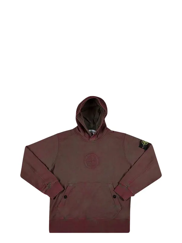Supreme X Stone Island Hooded Sweatshirt - Red