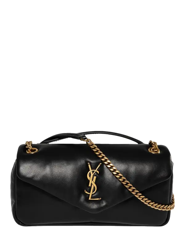 Saint Laurent Calypso Padded Shoulder Bag - Black