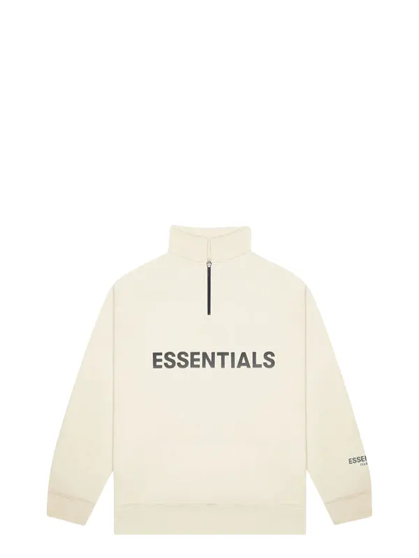Fear Of God Half Zip Sweatshirt - Cream