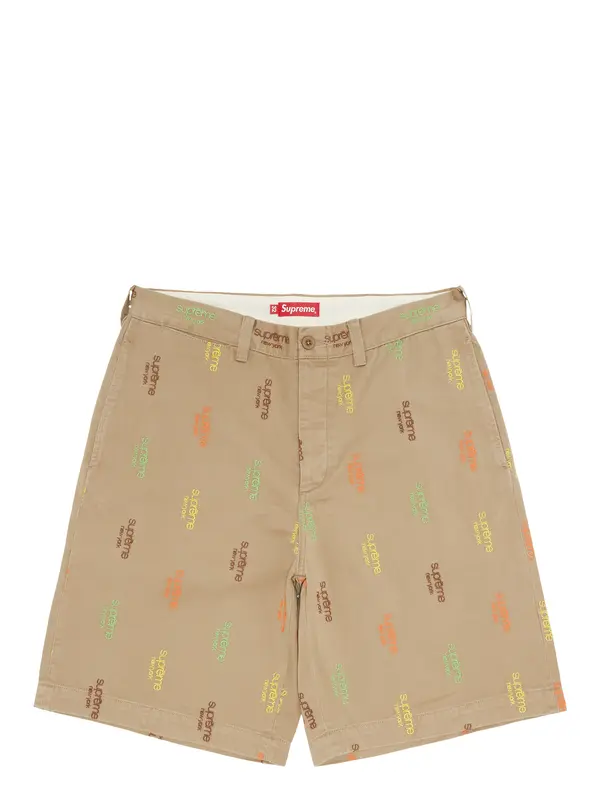 Supreme Classic Logo Chino Short - Tan